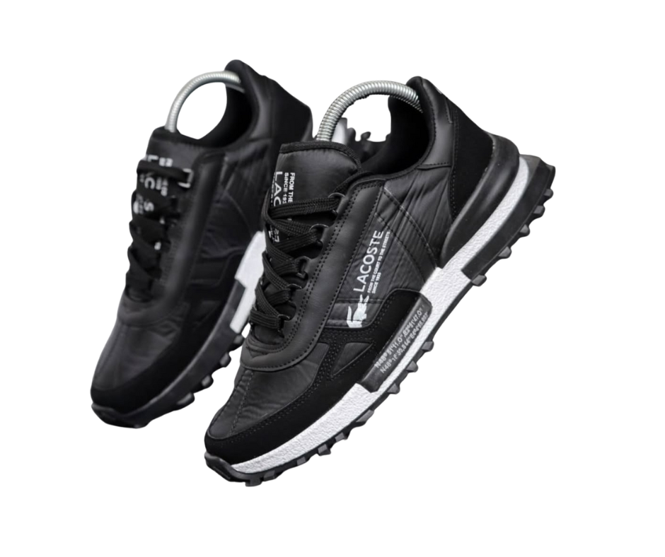 LACOSTE ELITE ACTIVE JET BLACK/WHITE – The Sneaker Gallery